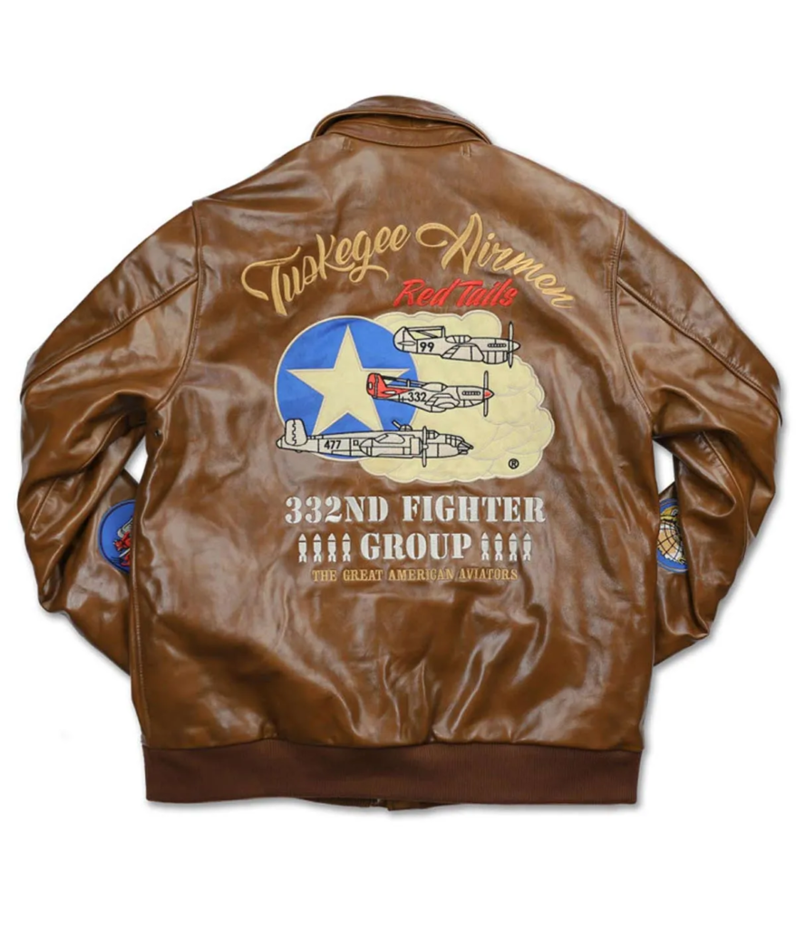 Tuskegee Airmen Red Tails A2 Leather Jacket - Buy Jackets Online ...