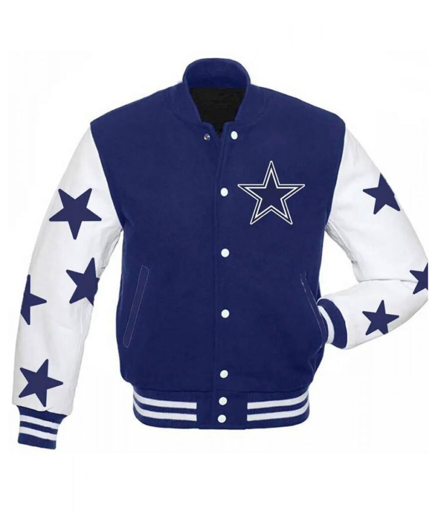 Varsity Stars Royal Blue and White Football Jacket - Buy Jackets Online ...